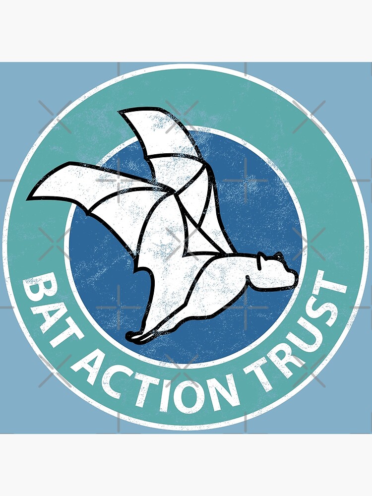 "Bat Action Trust - Aged & Worn - Logo - Detectorists" Art Print for ...