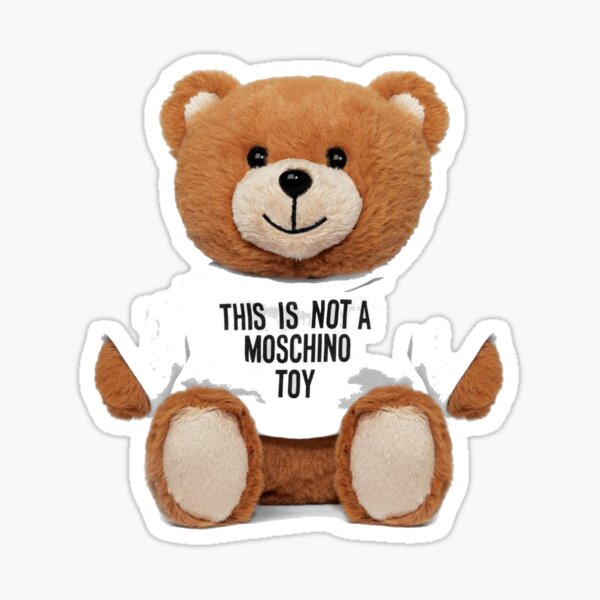 "not toy bear" Sticker for Sale by dodit01-Michael | Redbubble