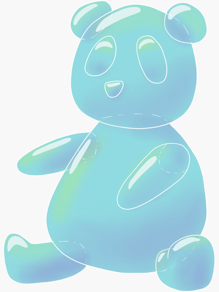 "Bubble Panda" Sticker for Sale by PandaManArt | Redbubble