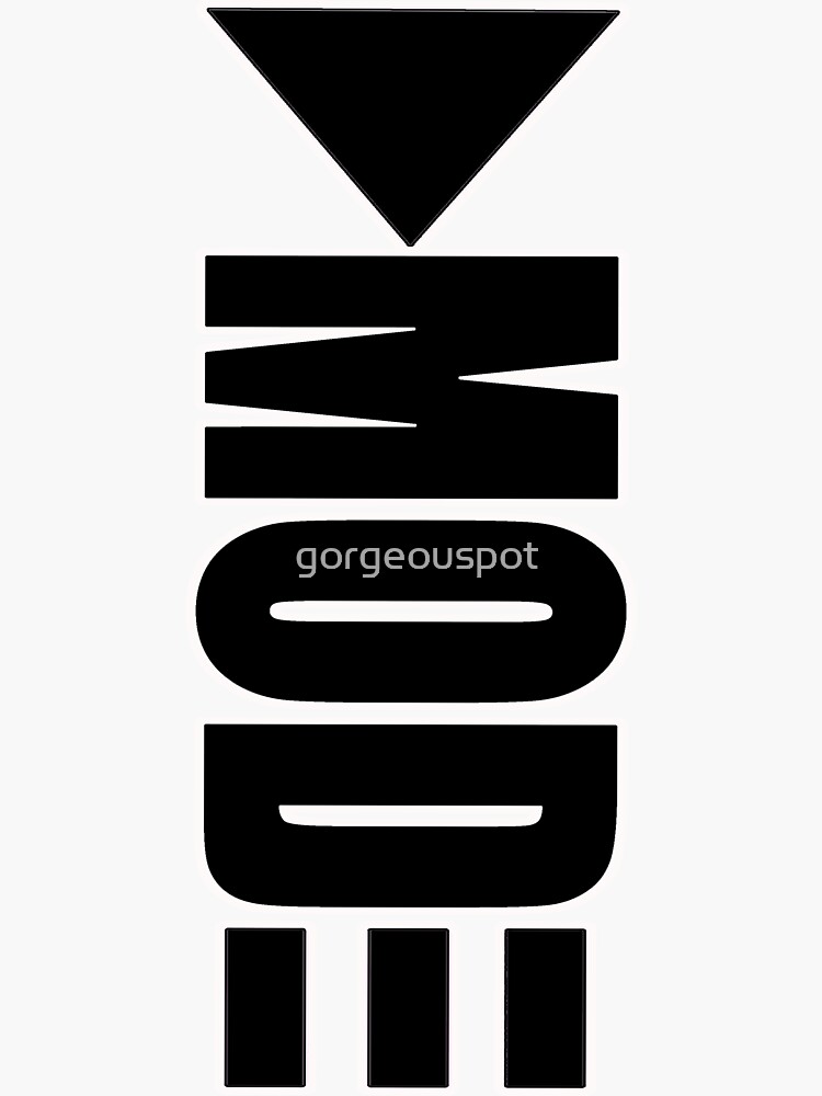"Mode" Sticker for Sale by gorgeouspot | Redbubble