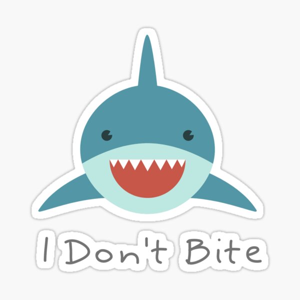 "I Don't Bite" Sticker for Sale by JodieMacaroni | Redbubble