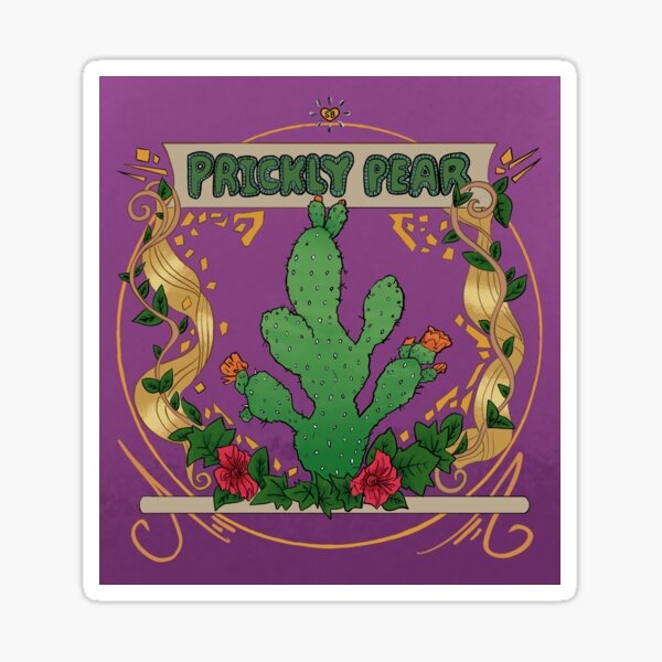 "Prickly Pear Cactus" Sticker for Sale by Sun-butter | Redbubble