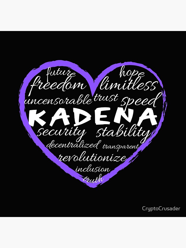 "Kadena, Kda Trust" Poster for Sale by CryptoCrusader | Redbubble
