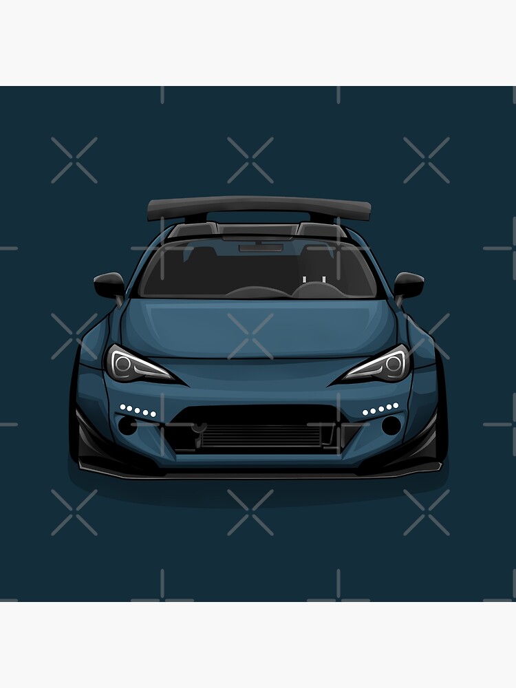 "Midnight Blue GT86 sport car." Poster for Sale by Aldduardo | Redbubble