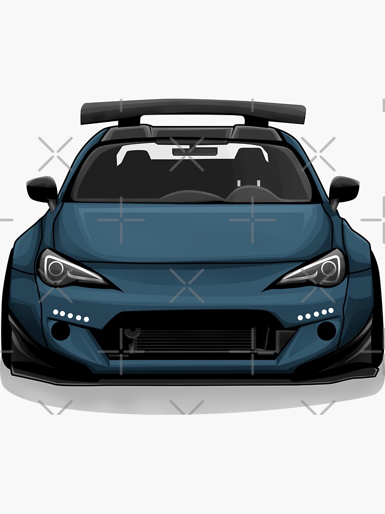 "Midnight Blue GT86 sport car." Sticker for Sale by Aldduardo | Redbubble