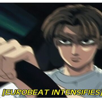 "Eurobeat Intensifies" Sticker for Sale by godtiermeme | Redbubble