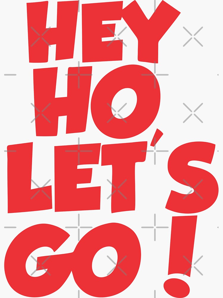 "blitzkrieg bop Ramones" Sticker for Sale by slemanfans | Redbubble