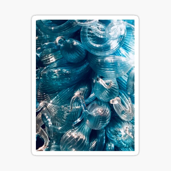"Blue Chihuly" Sticker for Sale by intodarkness7 | Redbubble