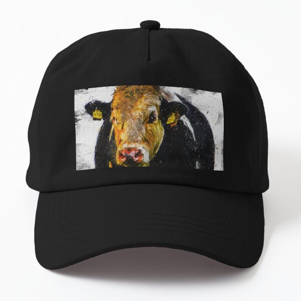 "Cute Holstein Friesian Cattle Grazing portrait, Oil Painting Holstein ...