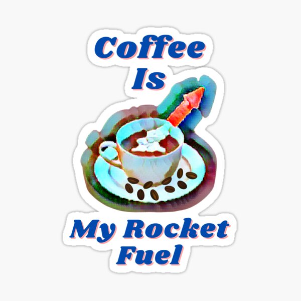 "Coffee Is Fuel" Sticker for Sale by FaeryQueen33 | Redbubble