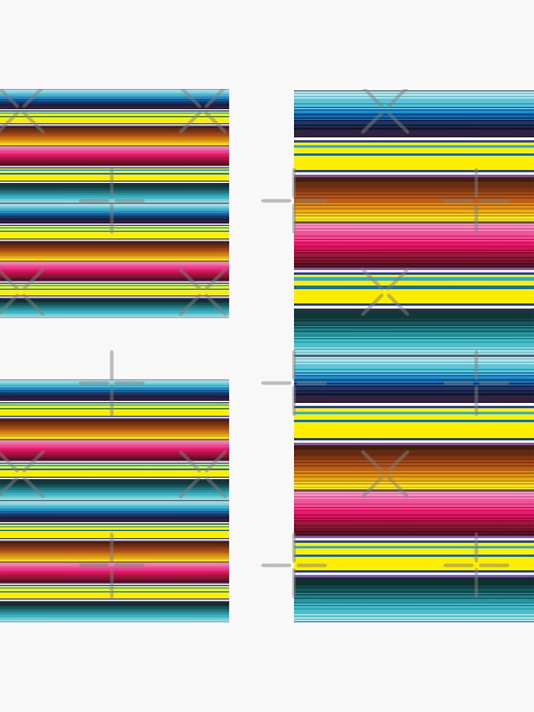 "Yellow Serape Mexican serape blanket vibrant zerape jorongo stripes ...