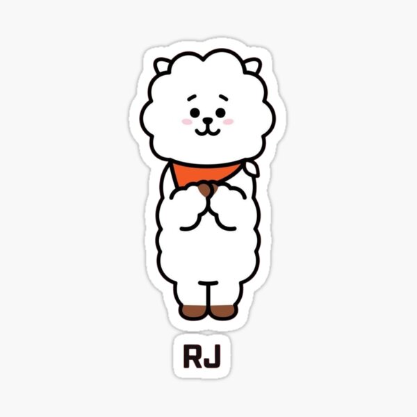 "RJ - Jin BTS" Sticker for Sale by Jjoi | Redbubble
