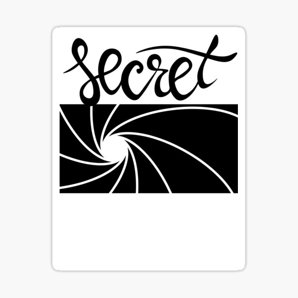 "Secret" Sticker for Sale by JZCustom-2022 | Redbubble