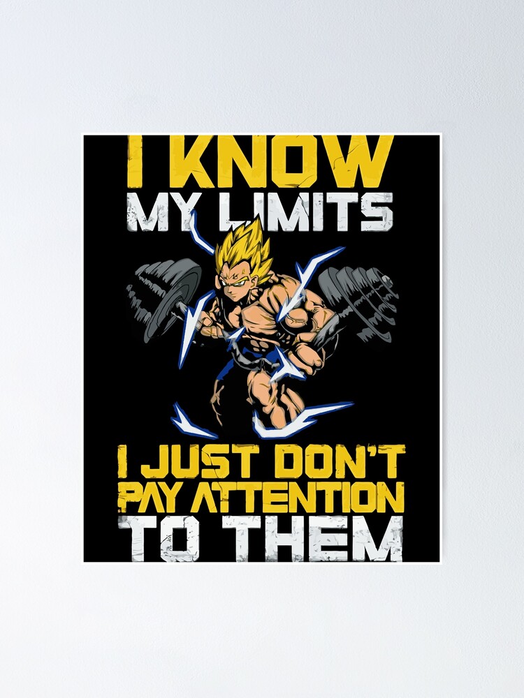 "Dragon Ball Gym Super Saiyan Prince Majin Vegeta Gym Training " Poster ...