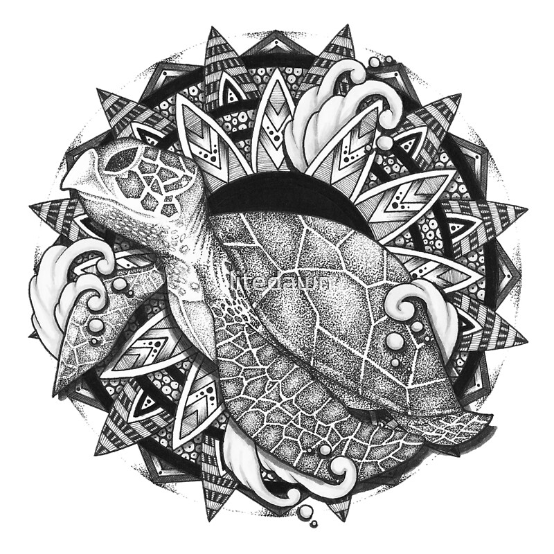 "Turtle Mandala" by litedawn | Redbubble