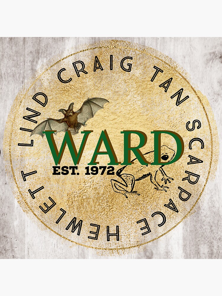 "Ward 50th Anniversary " Sticker for Sale by wdwcraig | Redbubble