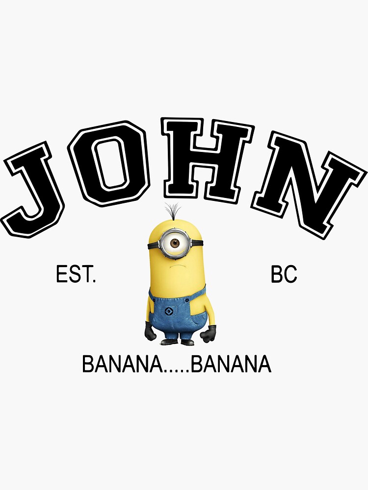 "John Banana" Sticker for Sale by ClothingMD | Redbubble