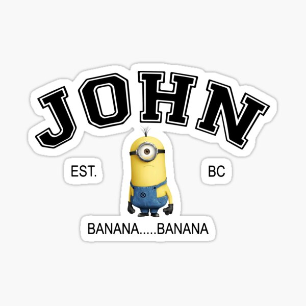"John Banana" Sticker for Sale by ClothingMD | Redbubble