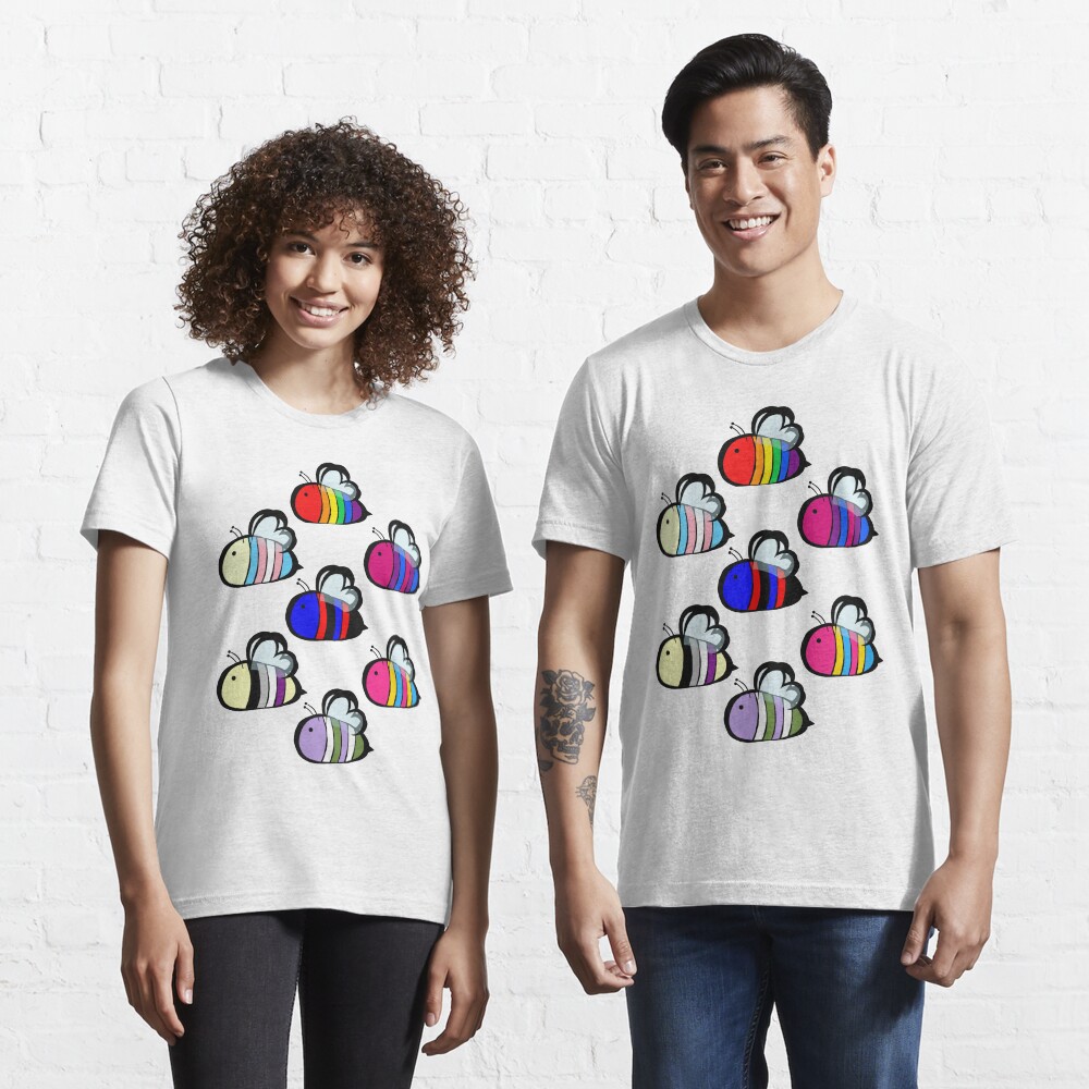 "Pride Bee Swarm" T-shirt for Sale by hinklepup | Redbubble | lgbt t ...