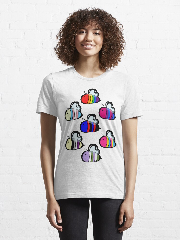 "Pride Bee Swarm" T-shirt for Sale by hinklepup | Redbubble | lgbt t ...