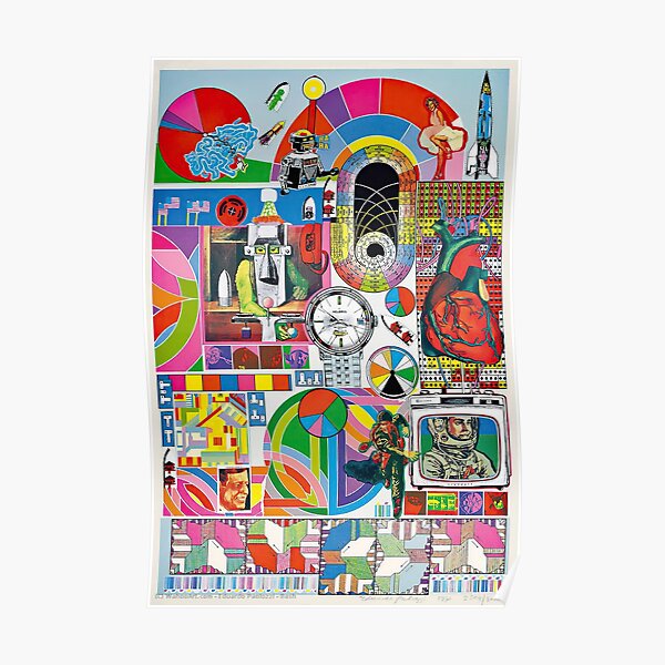 "Eduardo Paolozzi Bash" Poster for Sale by Reda-Design | Redbubble