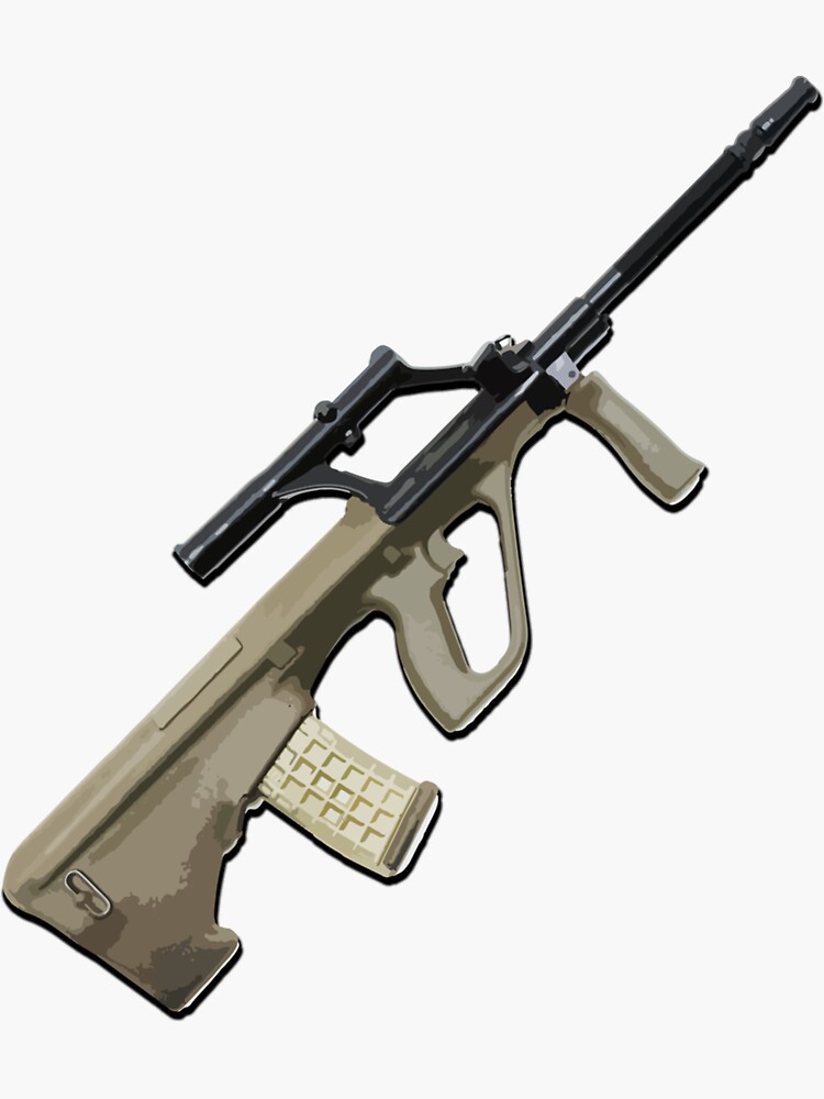 "AUG Sticker" Sticker for Sale by EmmaleePacocha | Redbubble