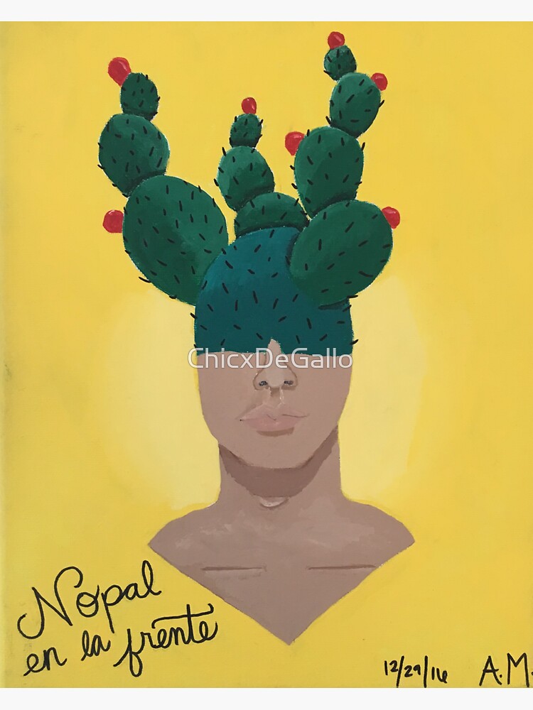 "Nopal En La Frente" Sticker by ChicxDeGallo | Redbubble