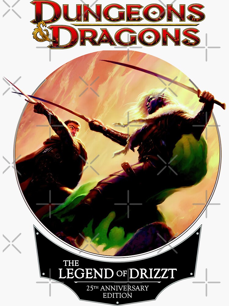 "The Legend Of Drizzt 25th Anniversary Edition Orange" Sticker for Sale ...