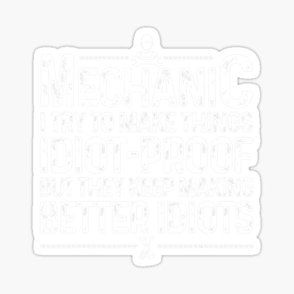 "Mechanic Dad Car Garage Auto Mechanics" Sticker for Sale by MetMoi ...