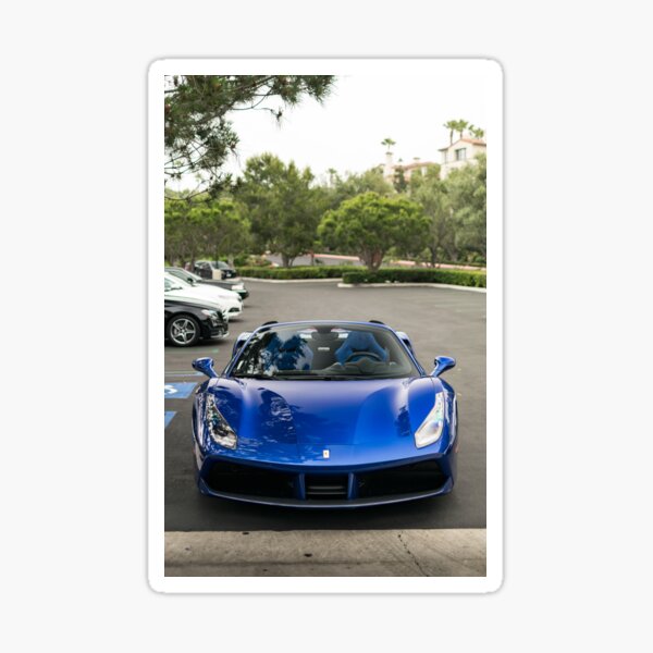 "Ferrari 488 " Sticker by JWKexotics | Redbubble