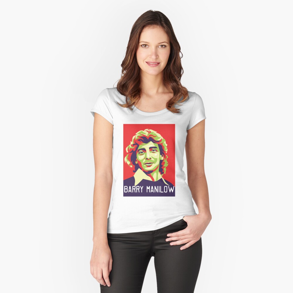 "Mens Funny Famous Barry Manilow Singer Gifts For Music Fans" Classic T ...