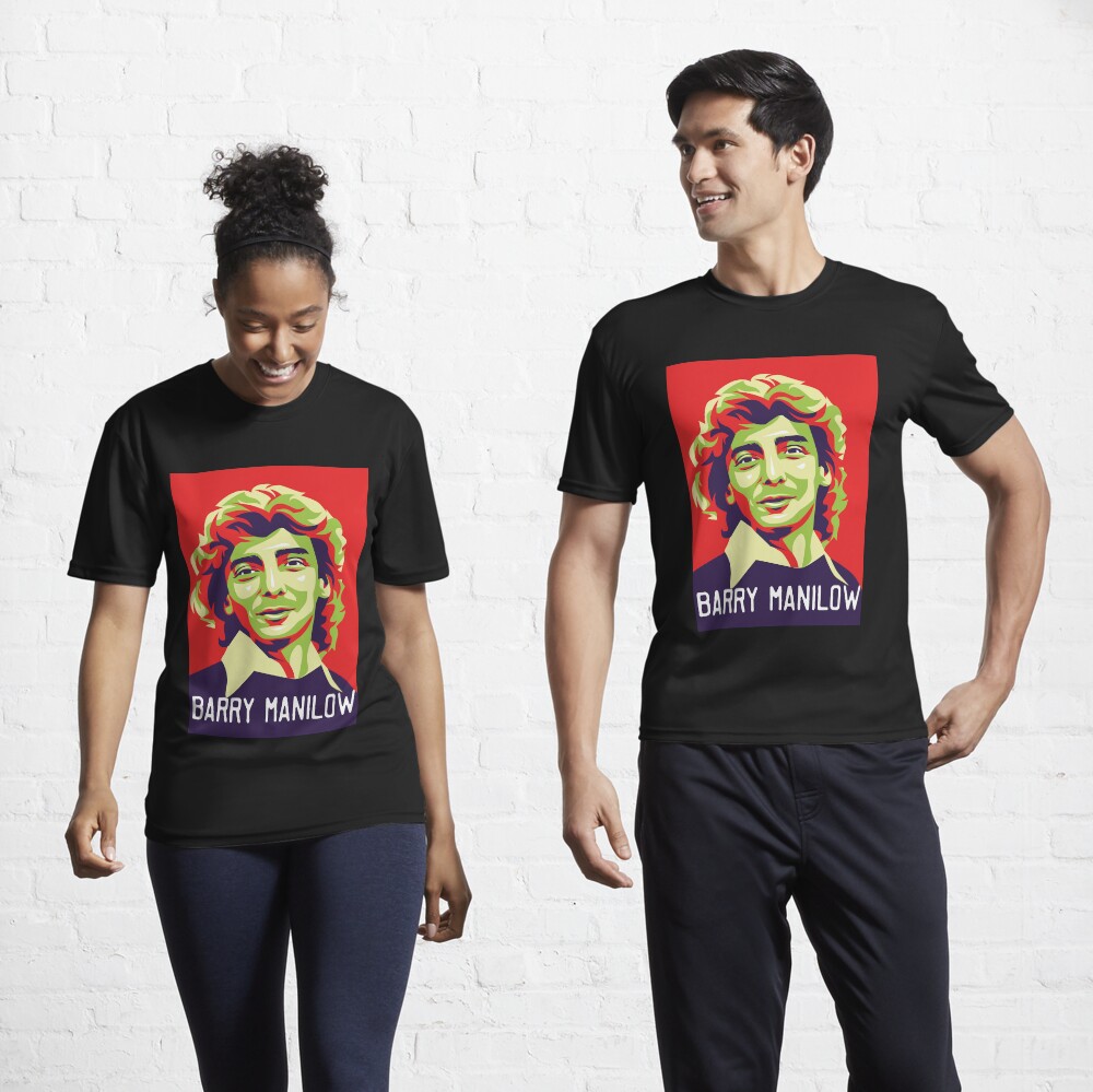 "Mens Funny Famous Barry Manilow Singer Gifts For Music Fans" Classic T ...
