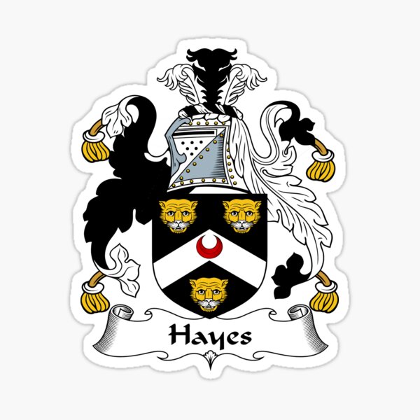 "Hayes" Sticker for Sale by HaroldHeraldry | Redbubble