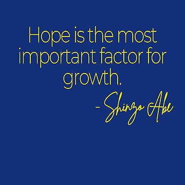 "Shinzo Abe Quotes" Poster for Sale by TonsPOD | Redbubble