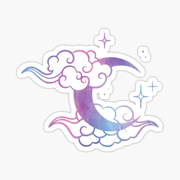 "Pastel Goth Moon Cute Moon Art" Sticker for Sale by EminFier | Redbubble