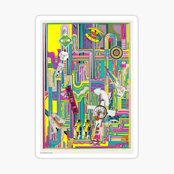 "Eduardo Paolozzi Mr Peanut" Sticker for Sale by Reda-Design | Redbubble