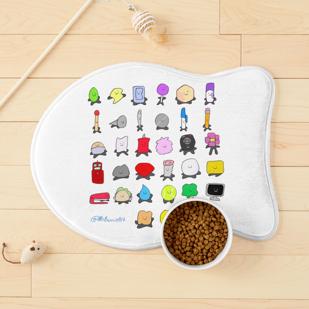 "Bfdi All Contestants Pack Part 2" Pet Mat for Sale by MsBonnie | Redbubble