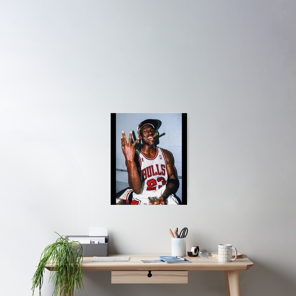 "Michael Jordan 'Three Peat'" Poster for Sale by AaronTrafton | Redbubble
