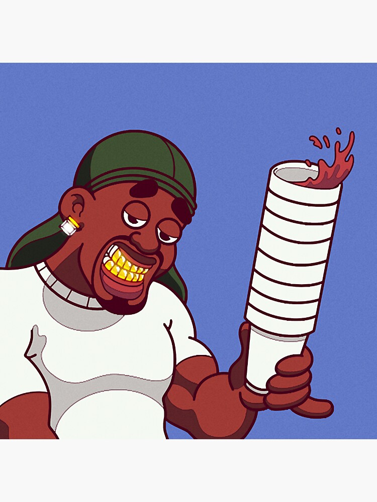 "Octuple Cup Afrocentric Hood Art " Sticker for Sale by WilliamHu18171 ...