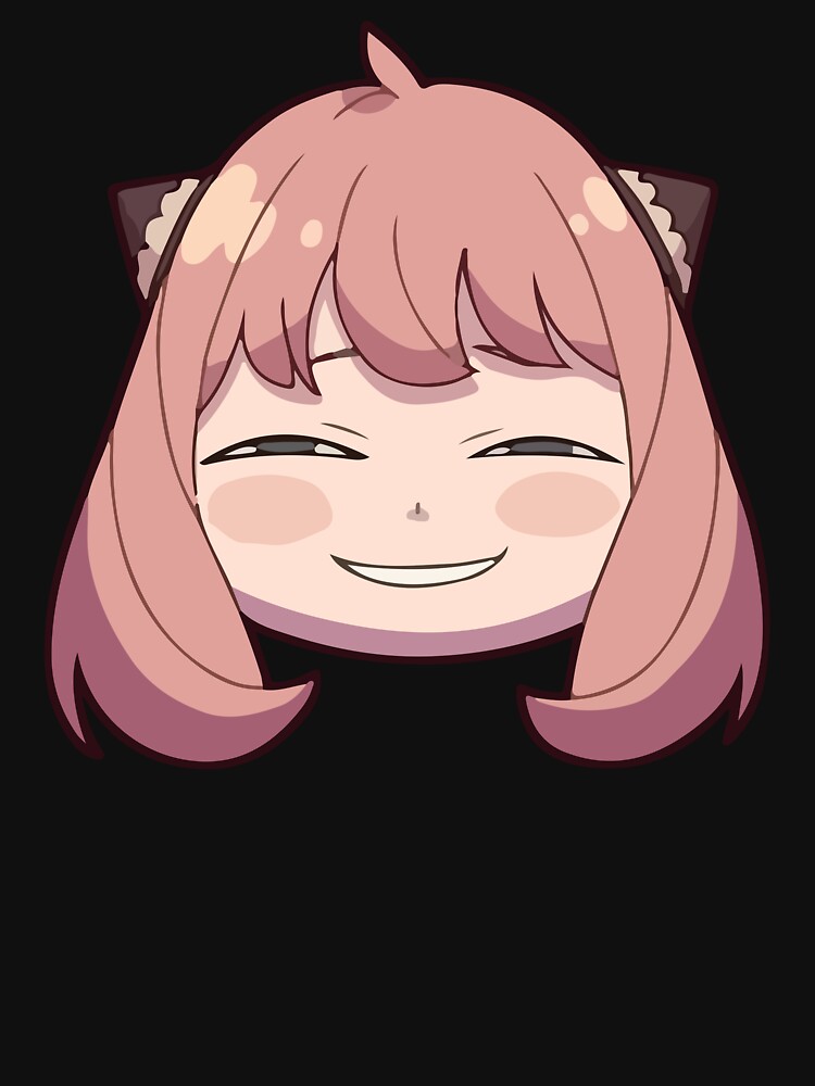 "Anya Smug Face Smile Meme" T-shirt for Sale by MangaMolly | Redbubble ...