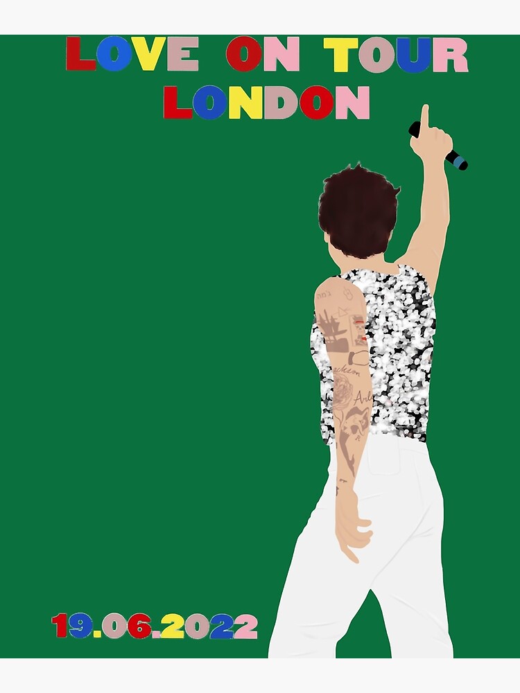 "Harry Styles Love On Tour, Love On Tour London " Poster for Sale by ...