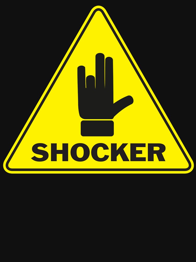 "Shocker Warning Symbol " Essential T-Shirt for Sale by Shaeffestore ...
