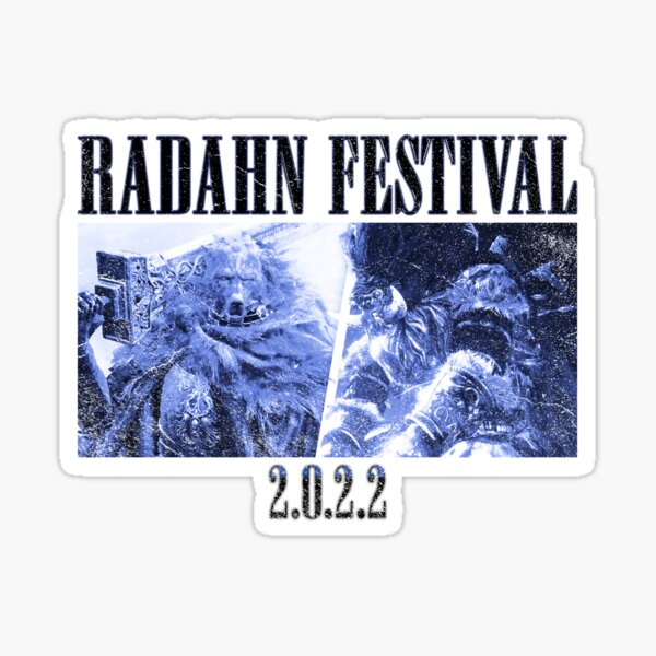 "Radahn Festival 2022" Sticker for Sale by NasoYaslo | Redbubble