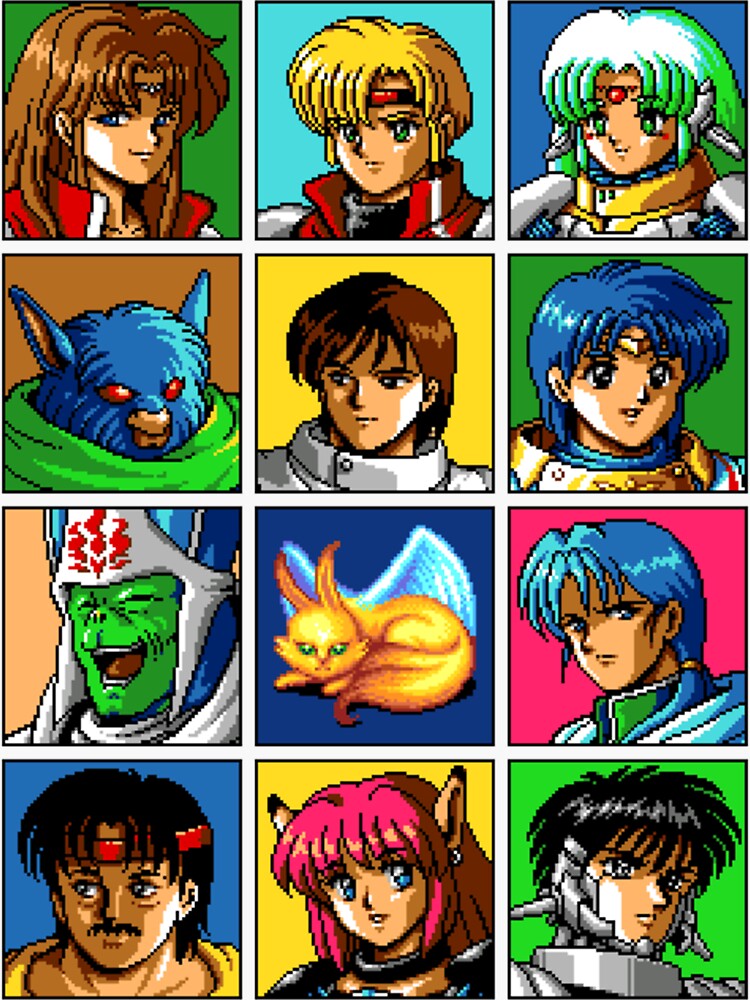 "Phantasy Star IV Characters E" Sticker for Sale by dieneshtshivelr ...