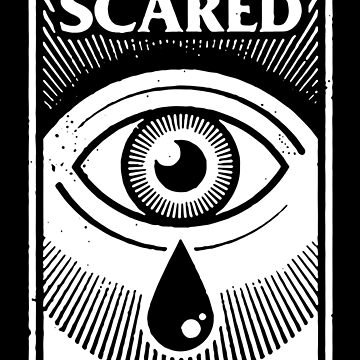 "Get Scared Art" Sticker for Sale by MuchHmdn | Redbubble
