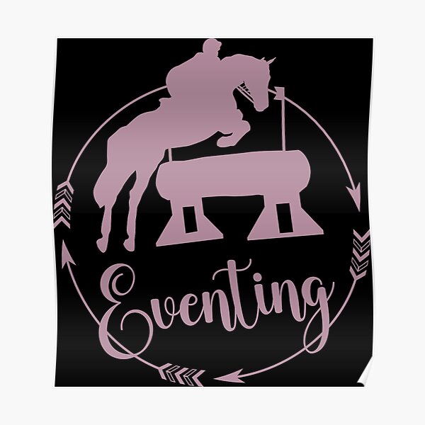 "Rose Pink Eventing Horse" Poster for Sale by circus-unicorn | Redbubble