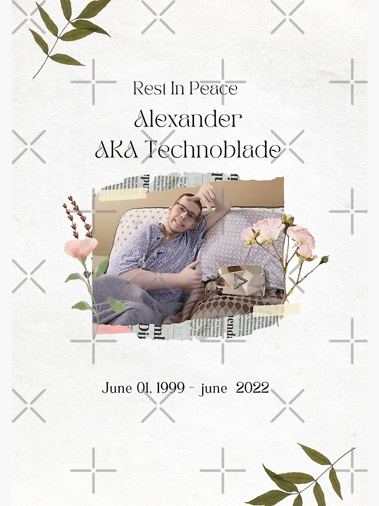 "Rip Alex technoblade" Poster for Sale by Hybrid-Designs | Redbubble