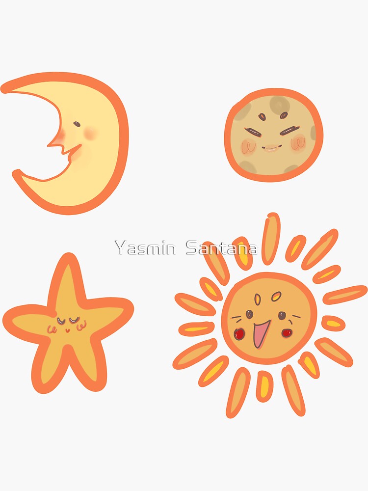 "Cute Astro Family" Sticker for Sale by Owl-monster | Redbubble