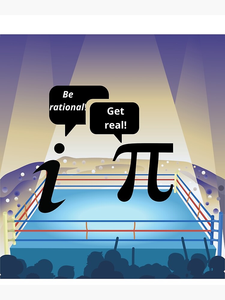 Impression sur toile « être rationnel devenir réel, math, être ...