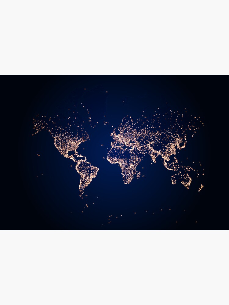 "World Lights Art" Sticker for Sale by Premium-Arts | Redbubble